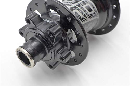 BestPartsCom XM490 32 Hole Hub Full Aluminum Ultralight MTB Mountain Bike Disc Brake Hub Through axle Front Hub 15x100mm Black for Shimano 8-11speed & SRAM 8-10speed