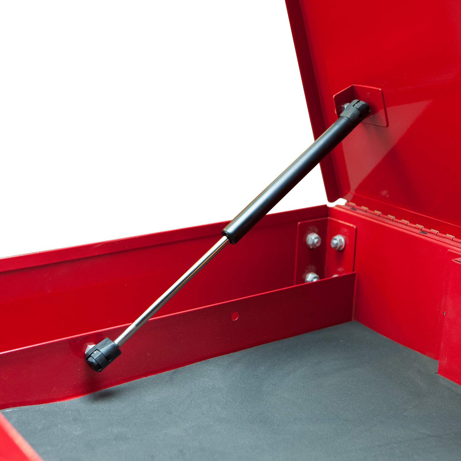 BIG RED TC325C Torin Garage Workshop Organizer: Heavy Duty Steel Rolling Tool Storage Cart with Top Cabinet and 2 Drawers, Red