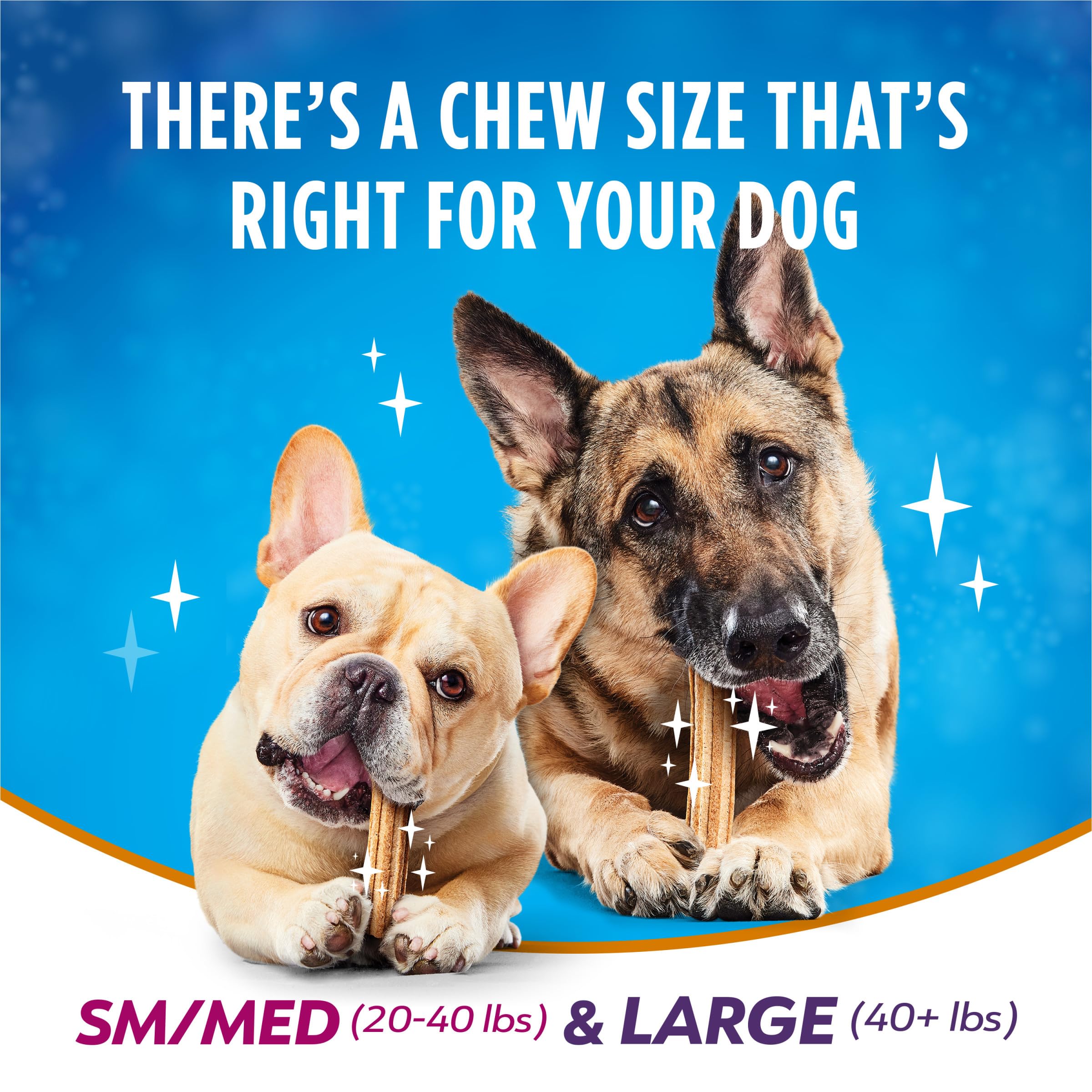 Dentalife Purina Plus Immune Support Chicken, Apple and Blueberry Flavor Large Dog Dental Chews