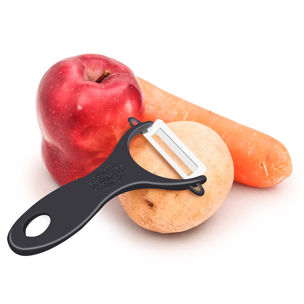 AWESE So Sharpening Stone, 3 Stage Sharpening System for Knives, Ceramic Peeler, Sharpens Dull Knives Quickly,Safe And Easy To Use