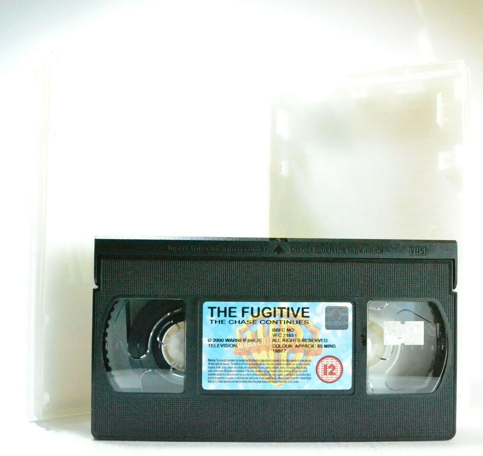 The Fugitive: The Chase Continues - Thriller - Large Box - Ex-Rental - Pal VHS