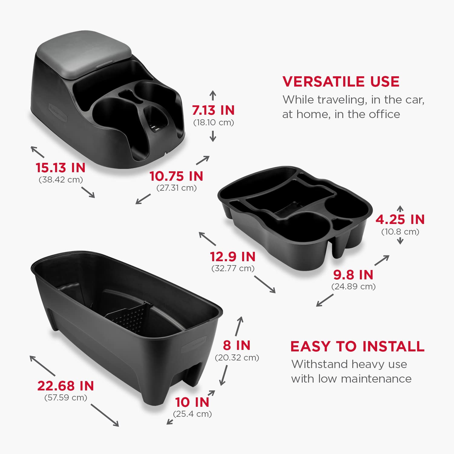 Rubbermaid RM Console Combo (USB)