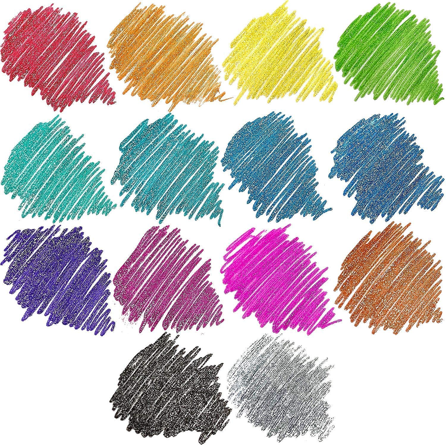 ARTEZA Glitter and Metallic Gel Pens Bundle, Drawing Art Supplies for Artist, Hobby Painters & Beginners