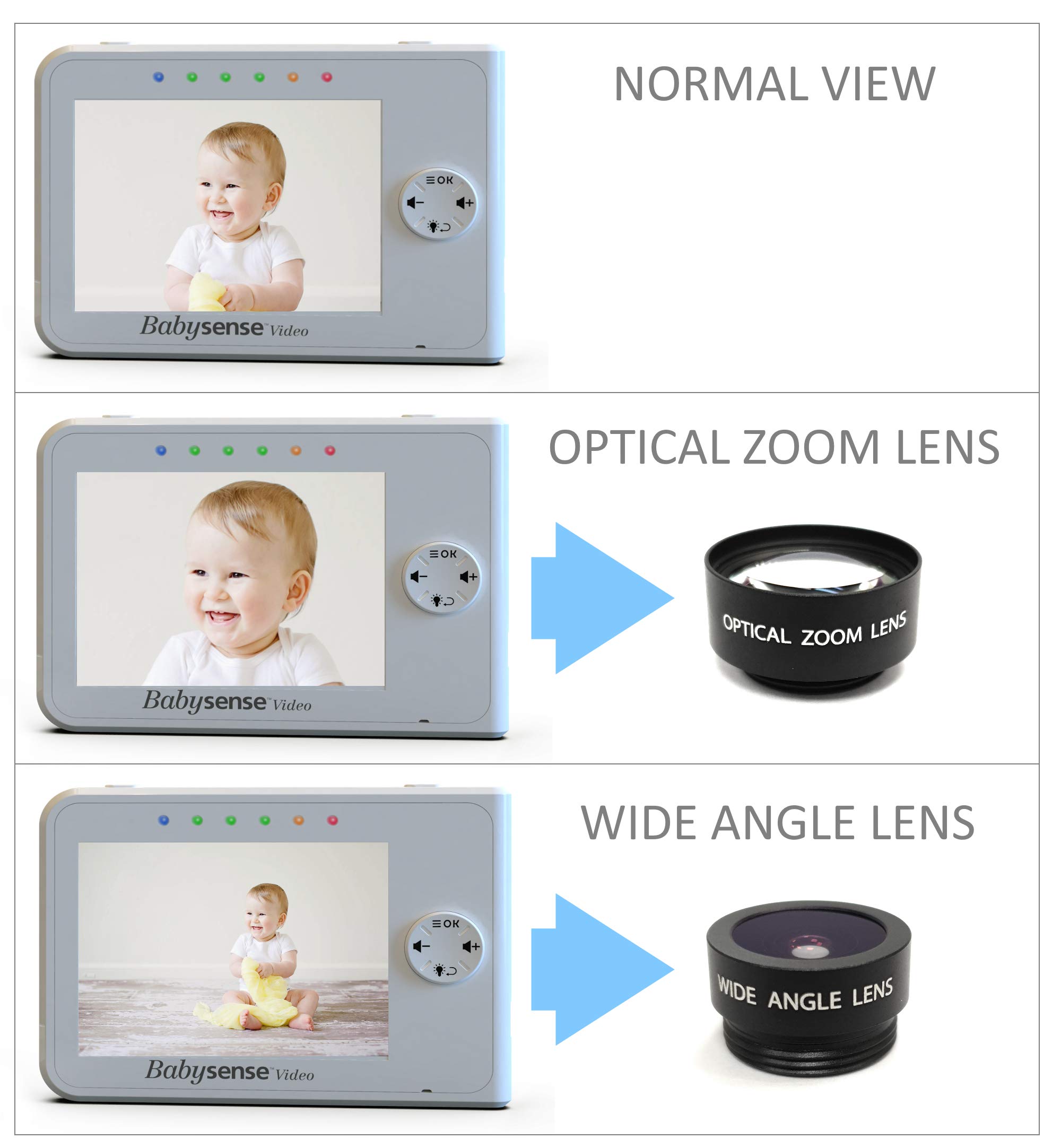Babysense Lens Pack - Wide Angle and Optical Zoom Lenses