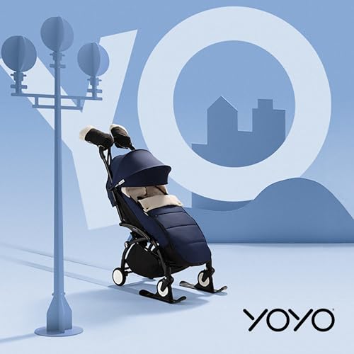BABYZEN YOYO Footmuff, Aqua - Sherpa Lining & Fleece Hood with Drawstring to Keep Baby Warm - Includes Carrying Bag - Machine Washable
