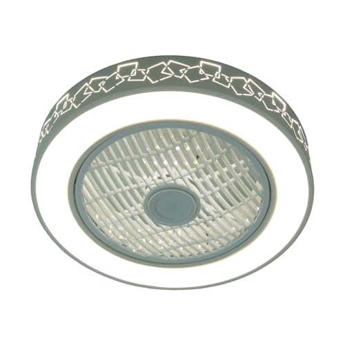 Ceiling Fan Light, Remote Control LED Lamp Round Dimmable Bedroom Office Intdoor Ceiling Fans for Home