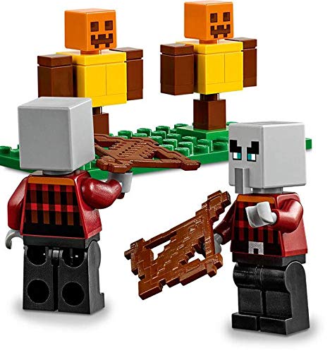 LEGO Minecraft The Pillager Outpost 21159 Awesome Action Figure Brick Building Playset for Kids Minecraft Gift (303 Pieces)