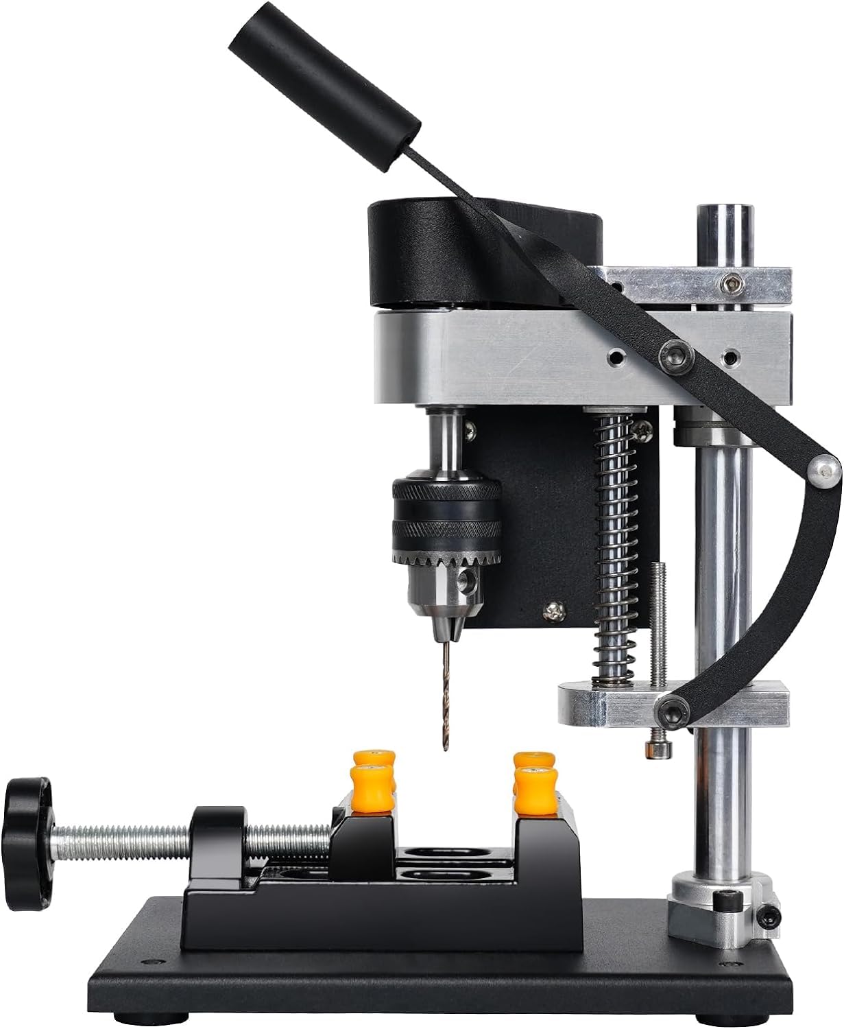 Mini Bench Drill Press, 6 Inches Adjustable 7-Speed Small Benchtop Drilling Machine, Suitable For Direct Drilling Of Metal, Wood, Plastics, Acrylic, DIY Jewelry Making Crafts Tool (40mm Drilling Size)