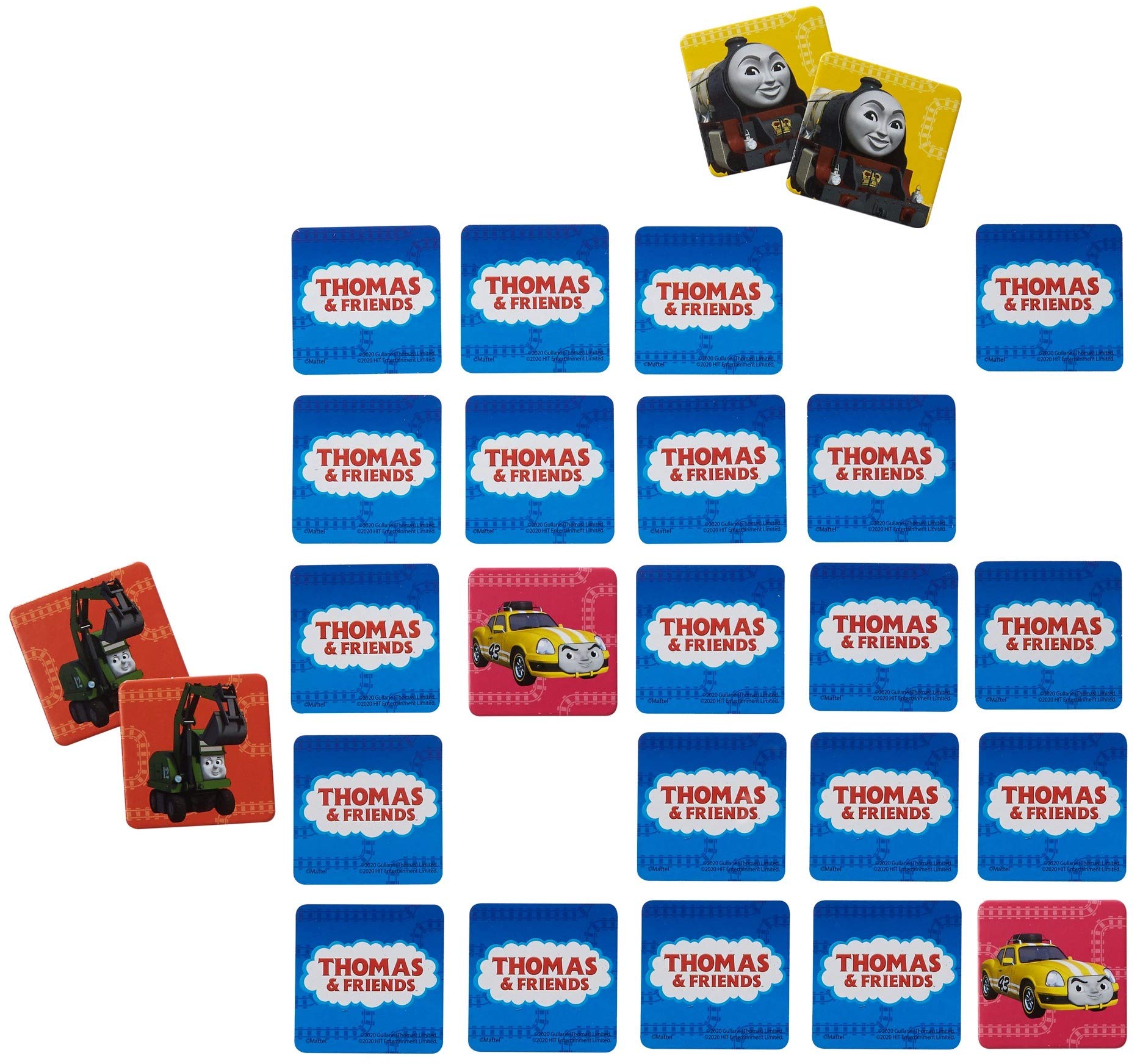 Mattel GamesFisher-Price Make-A-Match Card Game with Thomas & Friends Theme, 56 Cards for 2 to 4 Players, Gift for Kids Ages 3 Years & Older