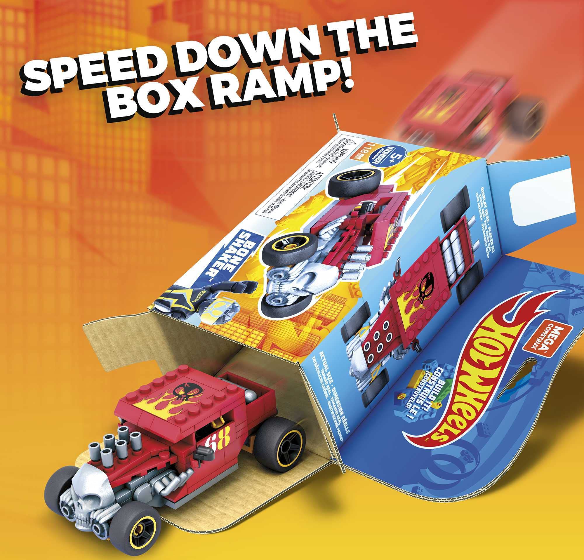 Hot Wheels Mega Construx Bone Shaker Construction Set, Building Toys for Kids 5 Years and Up