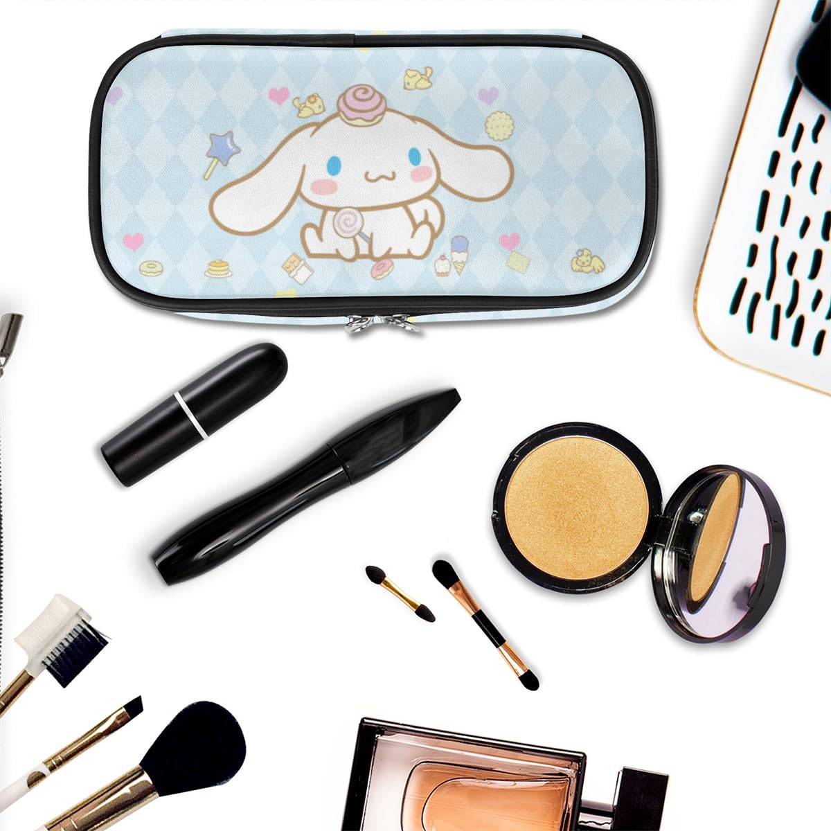 Cartoon Pencil Case, Pencil Box with Zipper, Large Capacity Pen Bag for School Supplies Gift