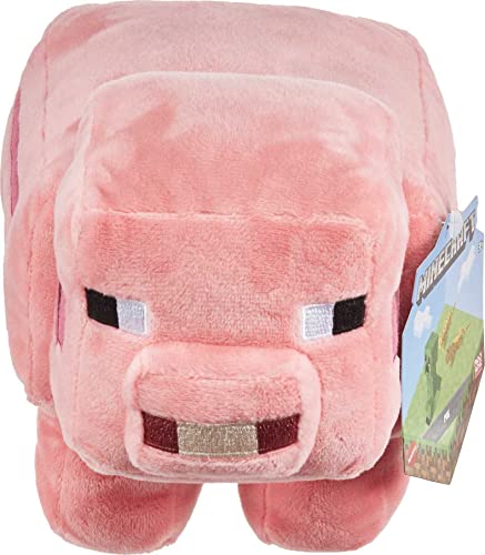 Mattel Minecraft Basic Plush Character Soft Dolls, Video Game-Inspired Collectible Toy Gifts for Kids & Fans Ages 3 Years Old & Up