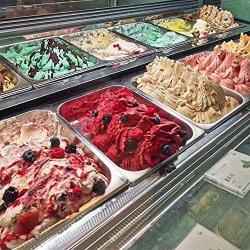 MNSSRN Commercial Ice Cream Machine, Hard Ice Cream Machine Cone Machine Ice Cream Machine, Commercial Fully Automatic Desktop Ice Cream Machine
