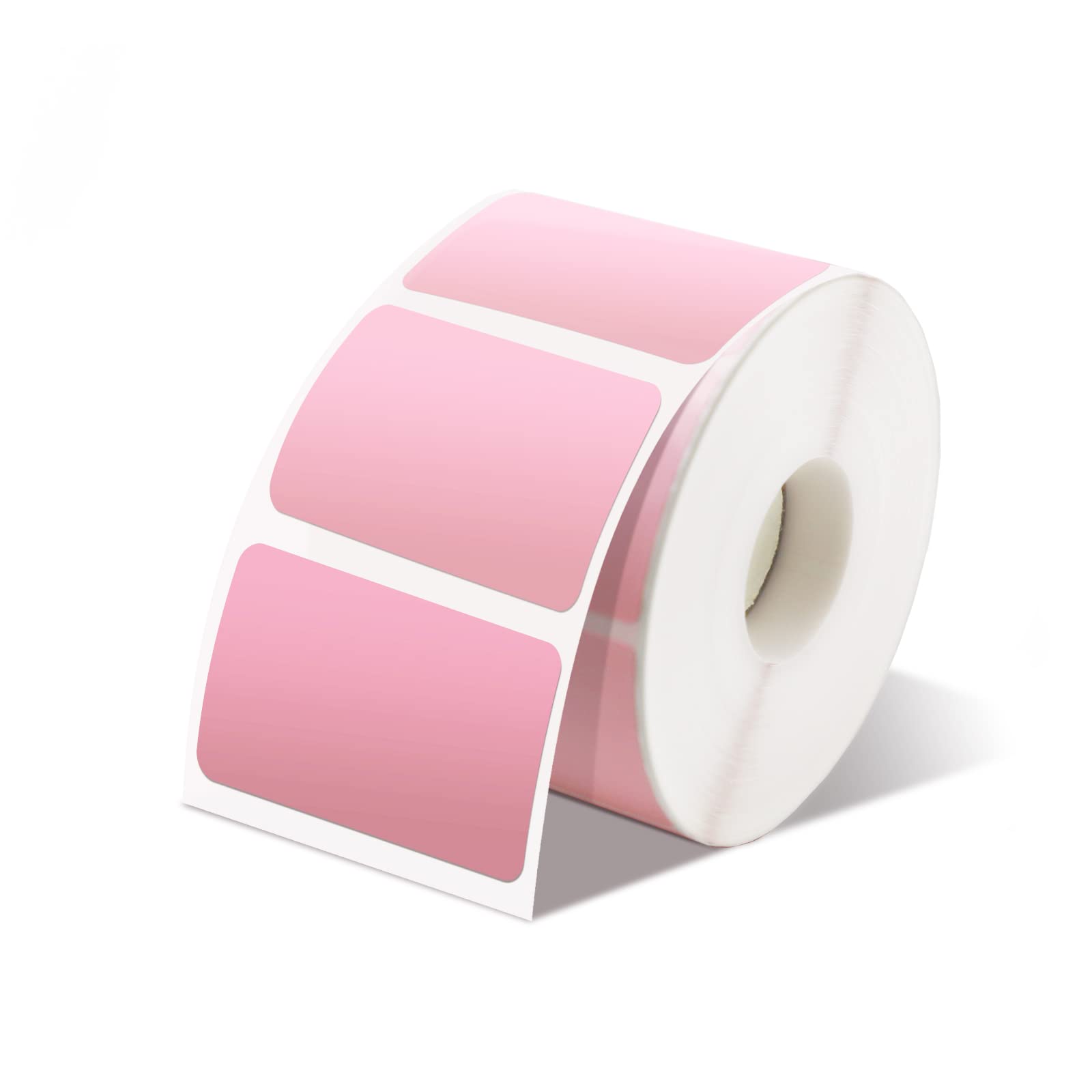 BEEPRT 3" Pink Direct Thermal Labels Stickers, Self-Adhesive Round Custom Thermal Stickers for Small Business Compatible with MUNBYN, JADNES, Rollo, iDPRT, Zebra Label Printers,500 Labels