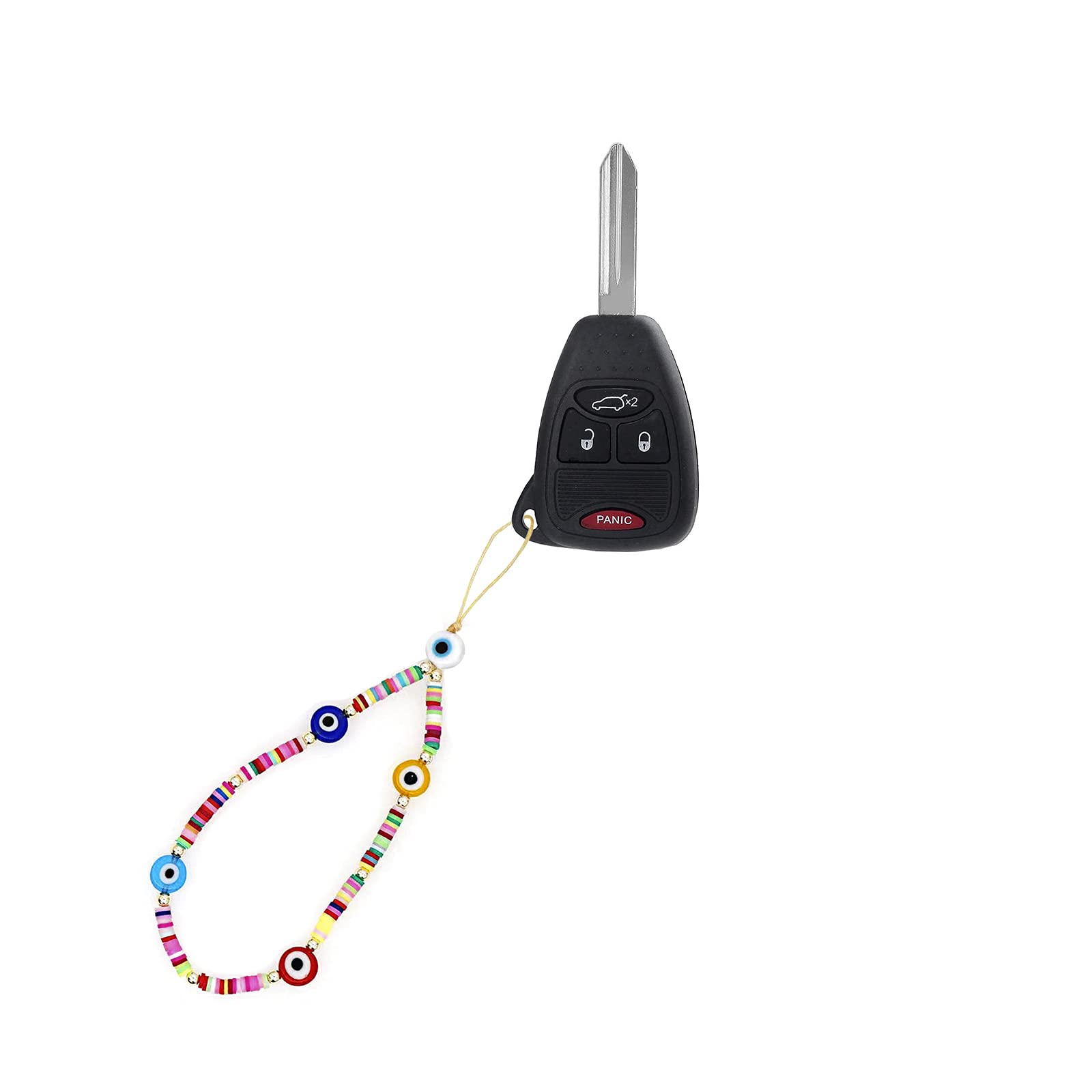 Saida Evil Eye Lucky Y2K Chain For Mobile Phone Wrist Strap Polymer Clay Wristlet String Boho Cell Phone Lanyard Beads Demon Eye key Chains style3