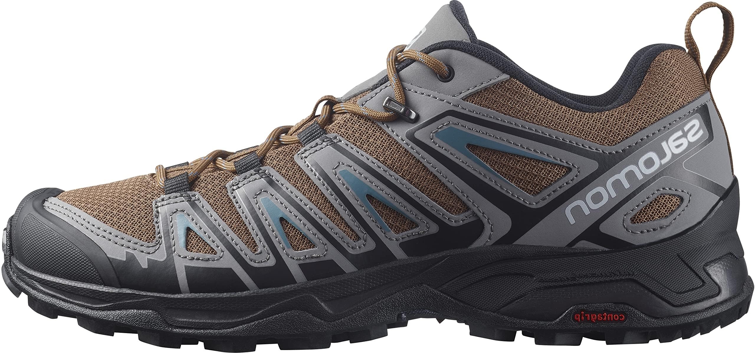 Salomon Men's X ULTRA PIONEER AERO Hiking Shoes For Men, Toffee/Quiet Shade/Mallard Blue, 11