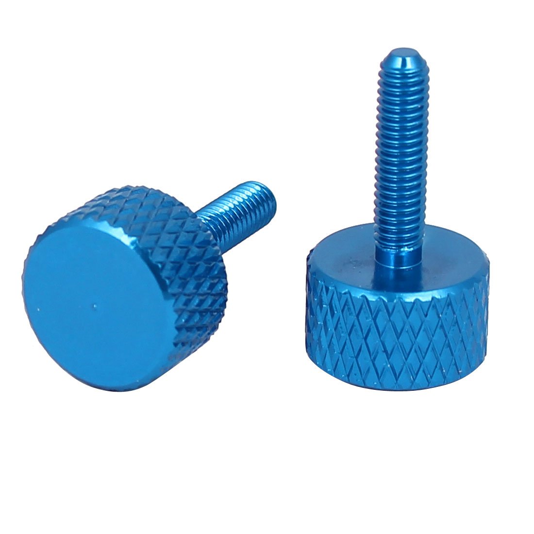 uxcell Computer PC Graphics Card M3x12mm Knurled Head Thumb Screws Sky Blue 10pcs