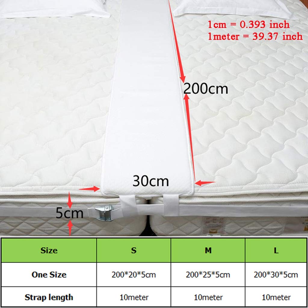 DoMyfit Bed Bridge Mattress Connector Twin to King Converter Kit Metal Bed Gap Filler Two Single Mattress Connector for Home Hotel