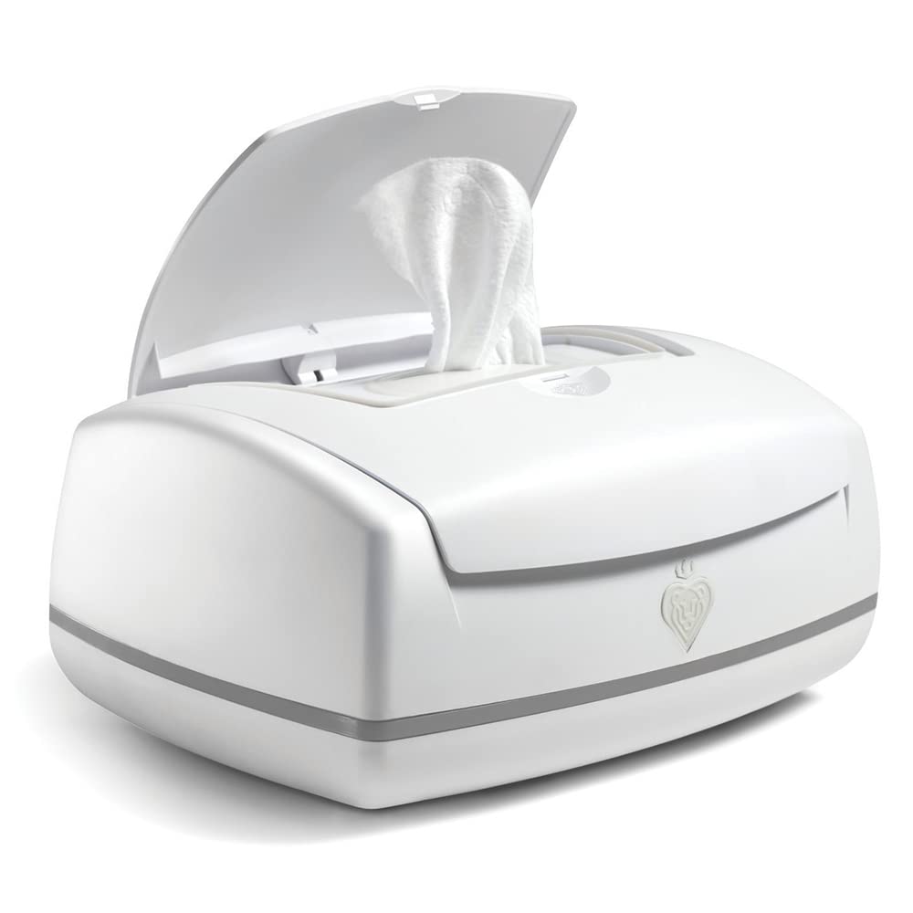 Prince Lionheart Premium Wipes Warmer, Nursery Essential, Includes the everFRESH Pillow System That Prevents Dry Out, Integrated Night Light for Night Time Changes