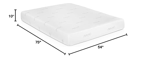 Furinno Angeland Luxury III Gel Infused Memory Foam Mattress/CertiPUR-US Certified/Pressure Relieving/Hypoallergenic, 10-Inch, Full