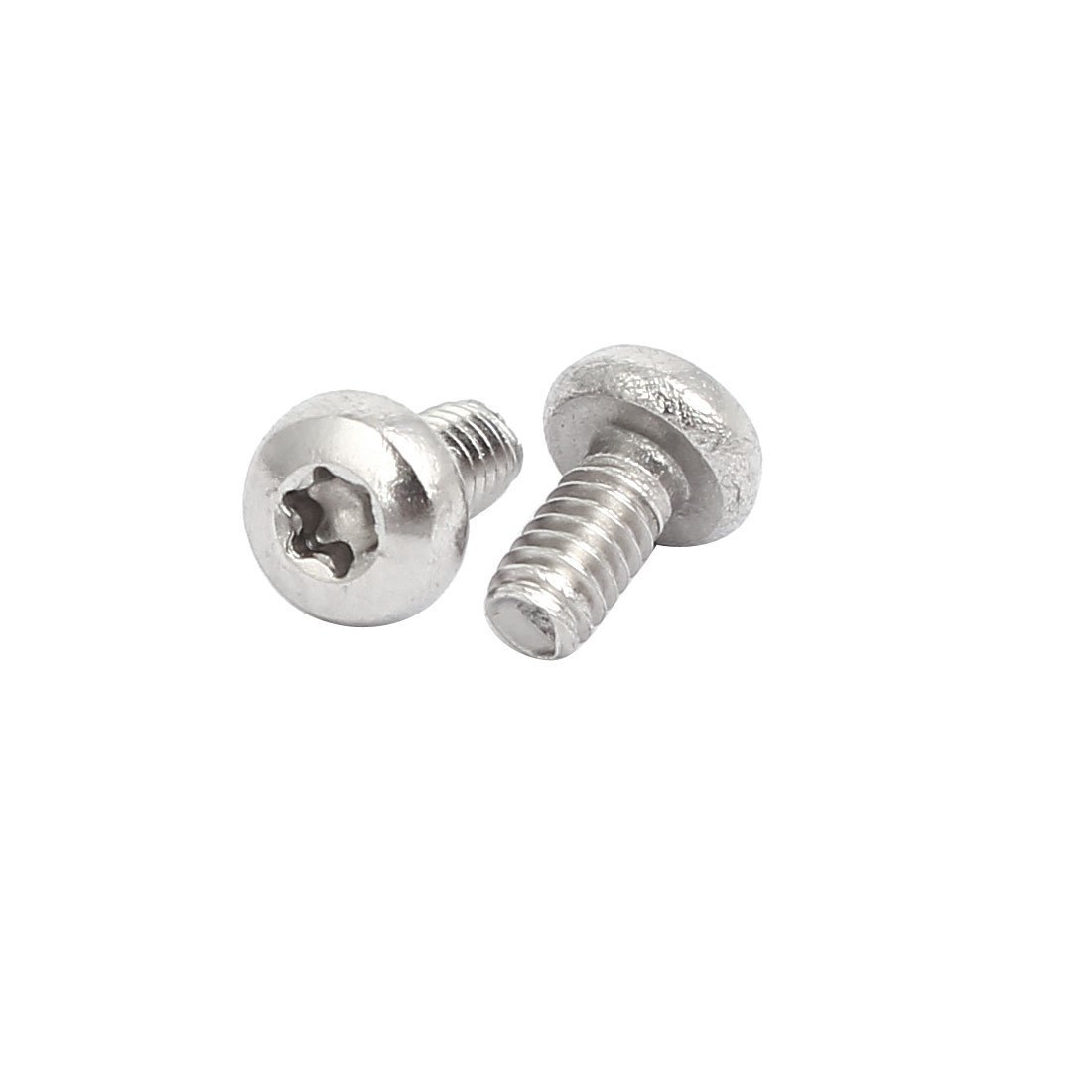 uxcell M2x4mm 304 Stainless Steel Button Head Torx Screws Bolts T6 Drive 200pcs