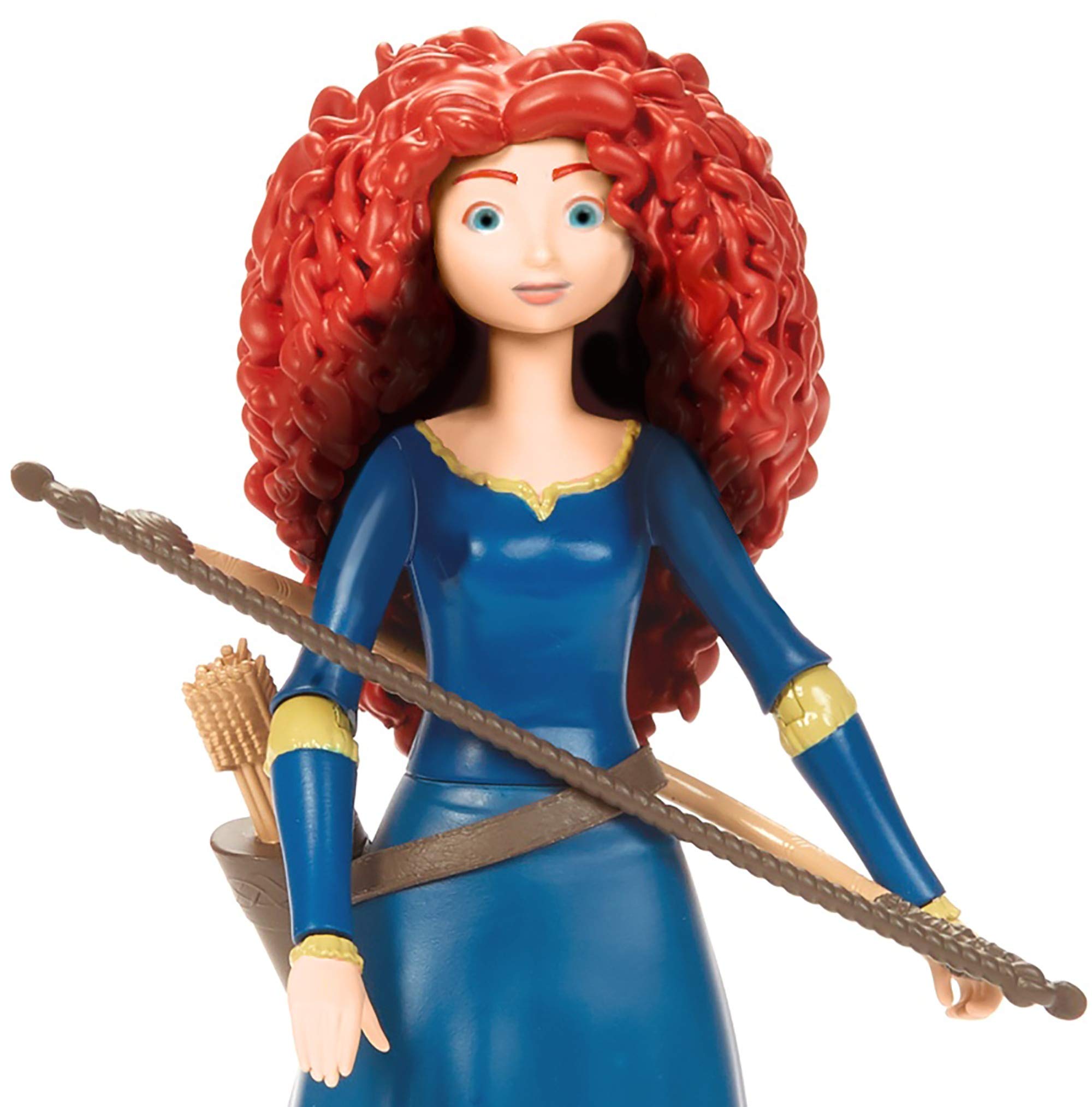 Mattel Disney Pixar Brave Merida Action Figure, Movie Character Toy 6.6-in Tall, Highly Posable in Authentic Costume with Archer Bow, for Ages 3 Years & Older