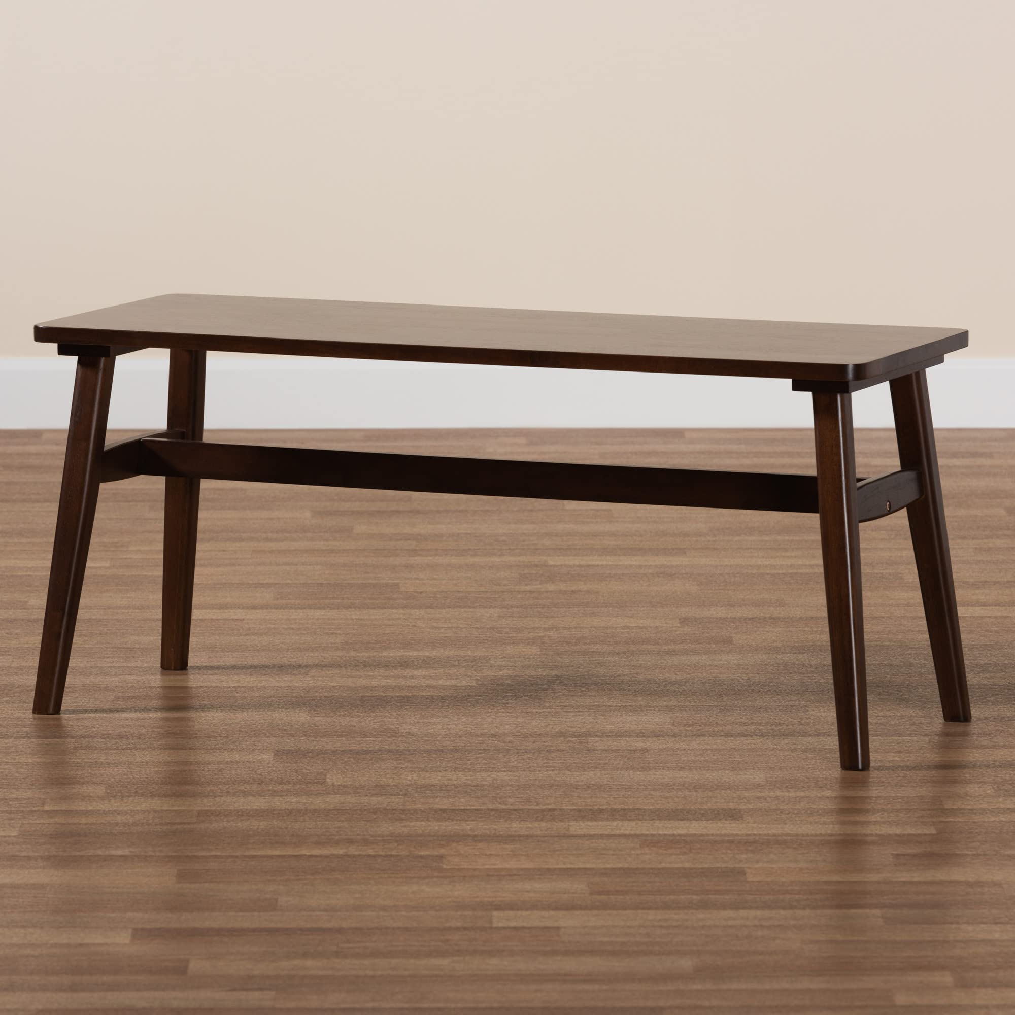Baxton Studio Boyer Bench, One Size, Dark Brown
