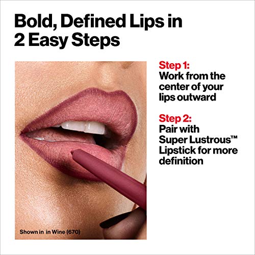 REVLON Lip Liner, Colorstay Lip Makeup with Built-in-Sharpener, Longwear Rich Lip Colors, Smooth Application, 685 Natural, 0.01 oz