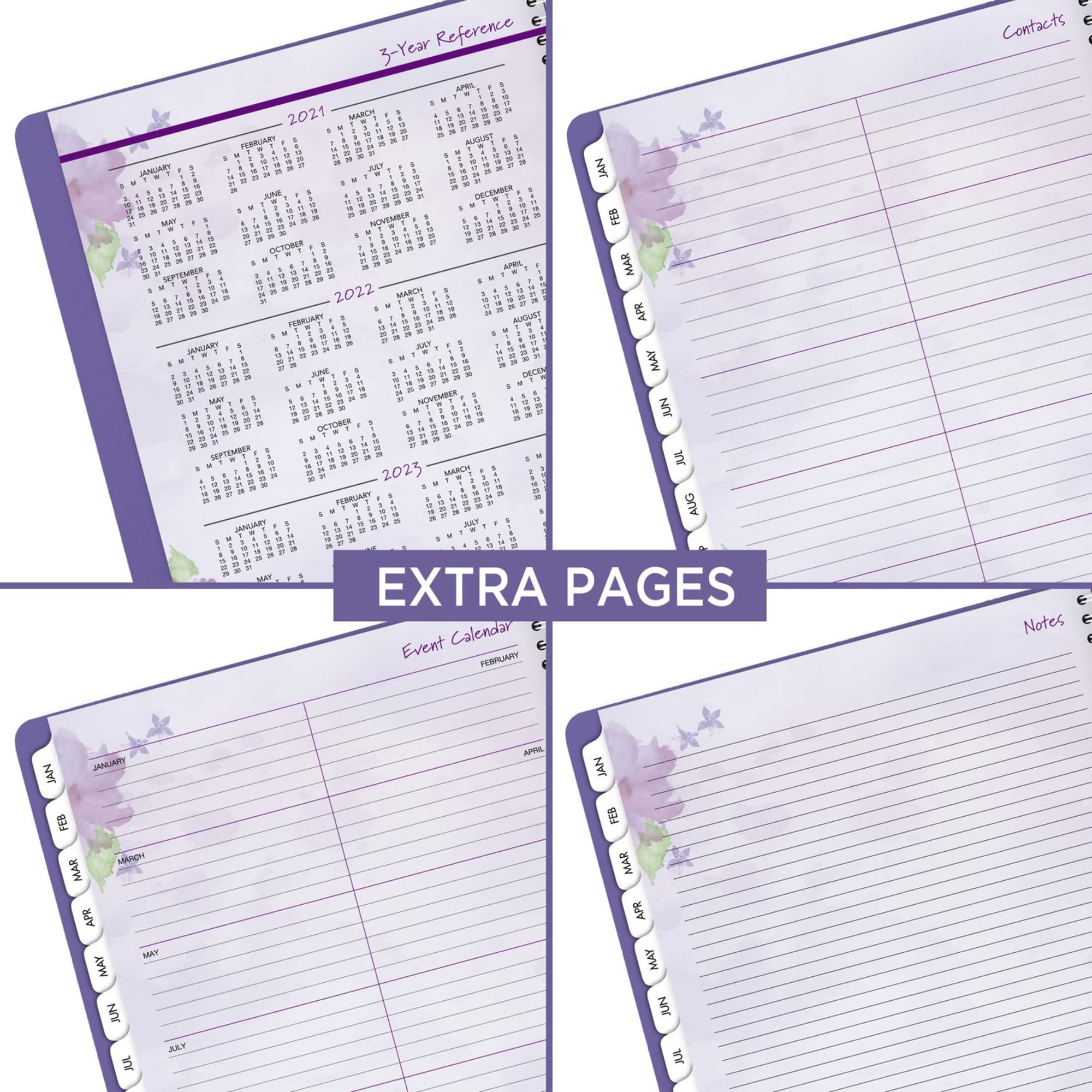 AT-A-GLANCE 2022 Weekly & Monthly Appointment Book & Planner by AT-A-GLANCE, 8-1/2" x 11", Large, Beautiful Day, Lavender (938P-905)