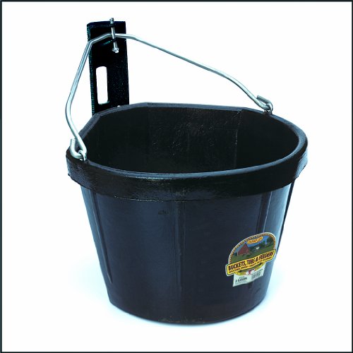 Miller CO Rubber Corner Bucket, 5 Gallon, Black