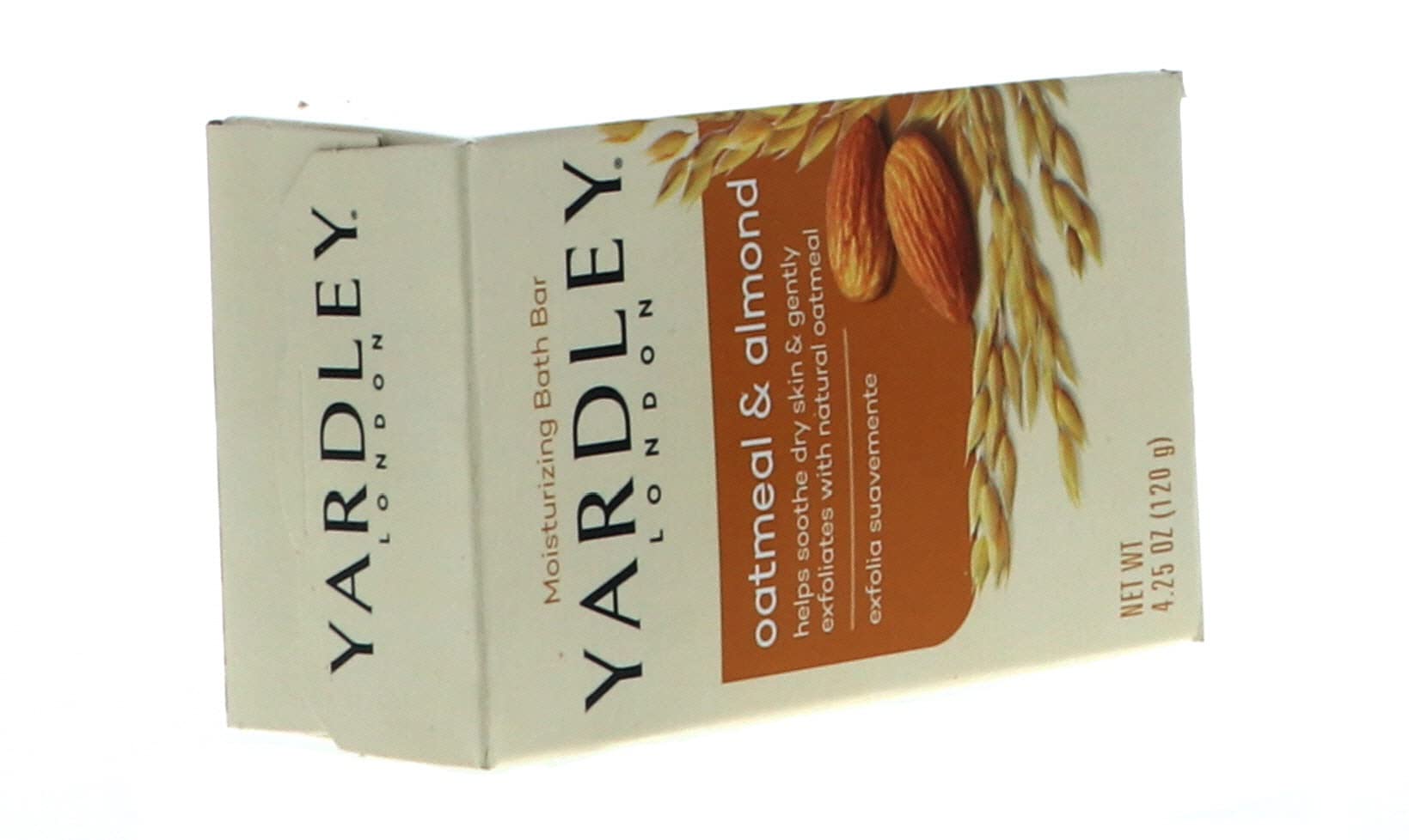 Yardley London Oatmeal and Almond Naturally Moisturizing Bath Bar, 4.0 oz. (Pack of 8)