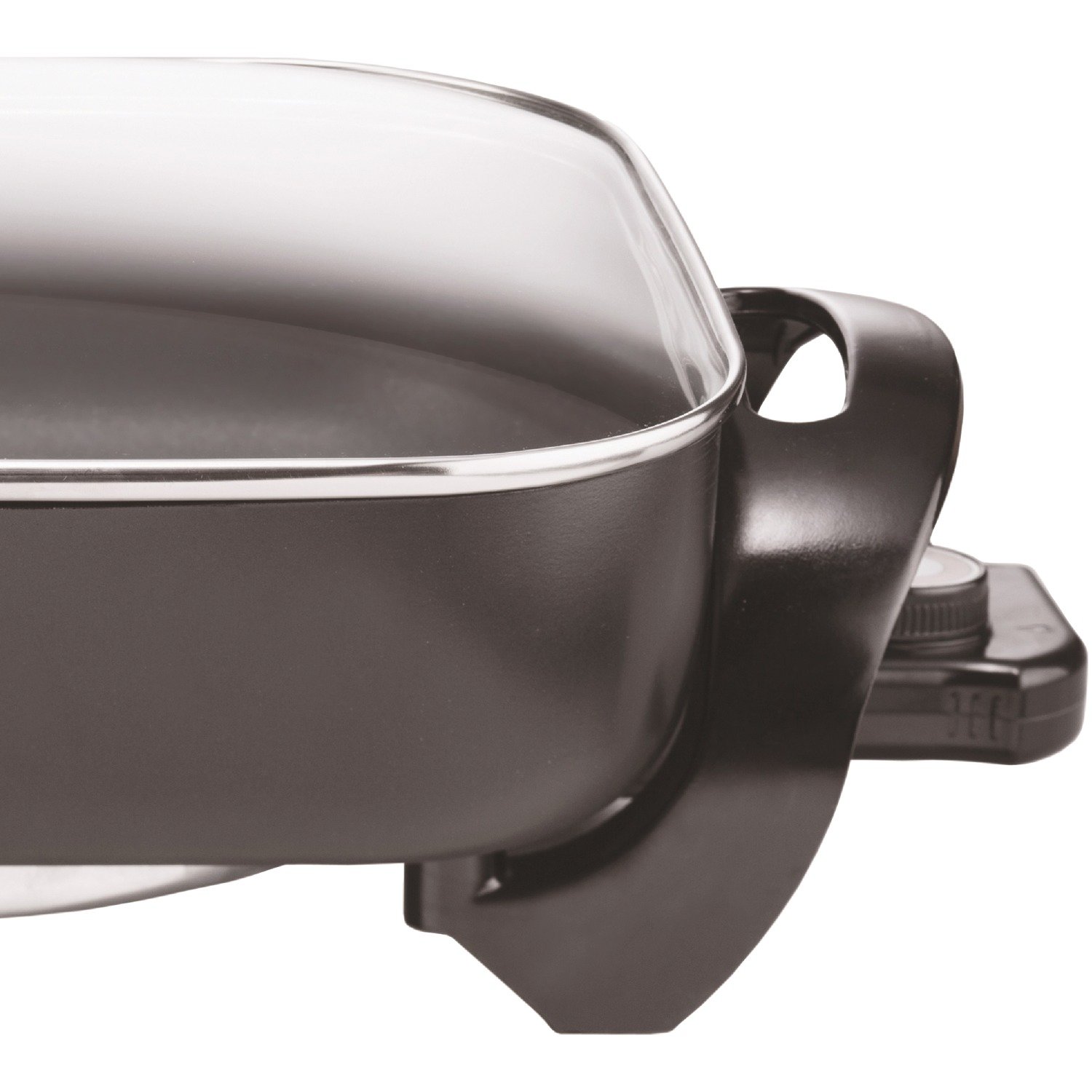 Brentwood SK-75 16-Inch Non-Stick Electric Skillet with Glass Lid, Black
