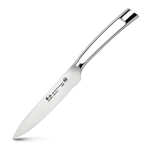 Cangshan N1 Series 59809 German Steel Forged Serrated Utility Knife, 5-Inch
