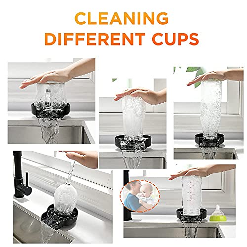 Cup Washer for Sink Glass Washer Cup Rinser for Sink