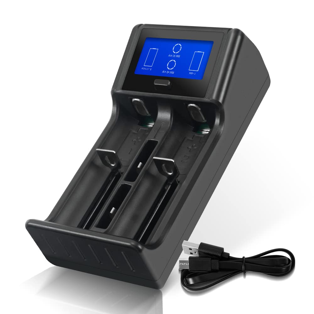 CT-ENERGY Rechargeable 2032 2450 Lithium Coin Button Batteries Charger Smart Recargeable Batteries Charger AA AAA of Lithium/NI-MH/NI-CD