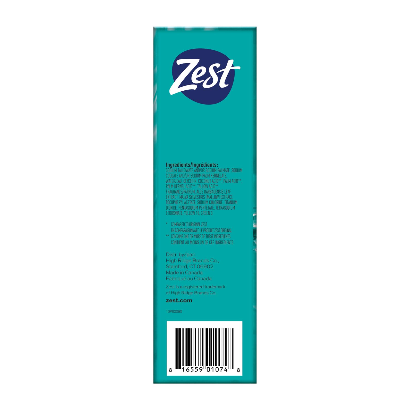 Zest Bar Soap - Enriched with Vitamin E - Moisturizing Body Soap - Gentle Soap - Paraben-Free Soap Bar - Suitable for All Skin Types - Aqua - 16 Pc