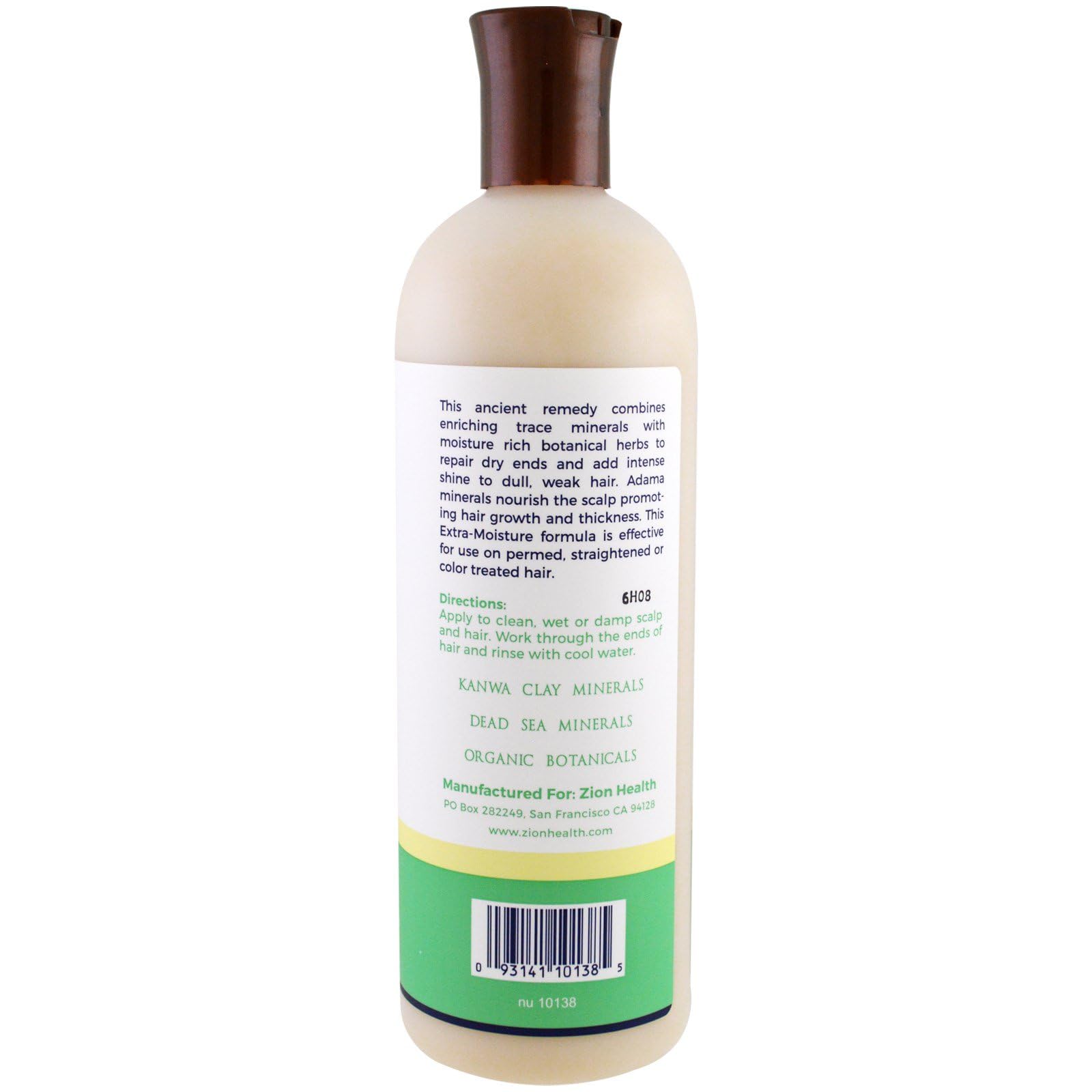 Zion Health Adama Ancient Minerals Anti-Frizz Conditioner Sweet Pear 16 Fluid Ounce