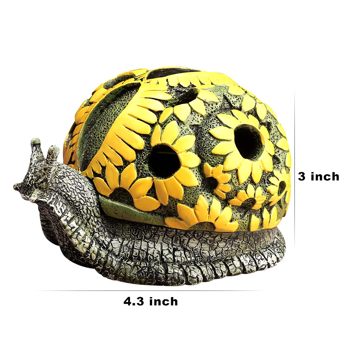 Scotte Handmade Snail Ashtray with Lid Home Ashtrays Cute Ashtrays for Cigarettes Outdoor Patio Garden Decor