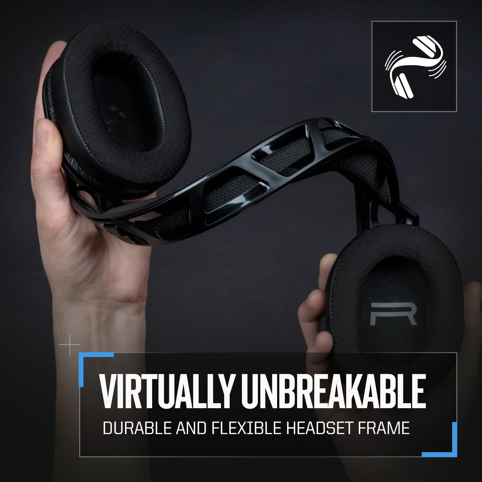 RIG 700HS Ultralightweight Wireless Gaming Headset with Removable Noise Canceling Microphone for Playstation PS4, PS5, Nintendo Switch (docked), PC, USB - Black