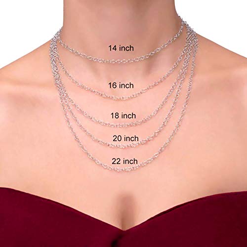 BEBEWO 14K Yellow Gold 1mm, 1.35mm Cable Chain Necklace for Women, Solid Gold Spring Clasp O Cable Chain Necklace 16inch-20inch