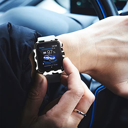 Cow Pattern for iWatch Protective Case Compatible for Apple Watch Case 38/ 40 mm for Apple Watch Series 6/5/4/3/2/1,Ultra Thin HD Clear Soft TPU Edge Cover (38/ 40 mm, Cow)