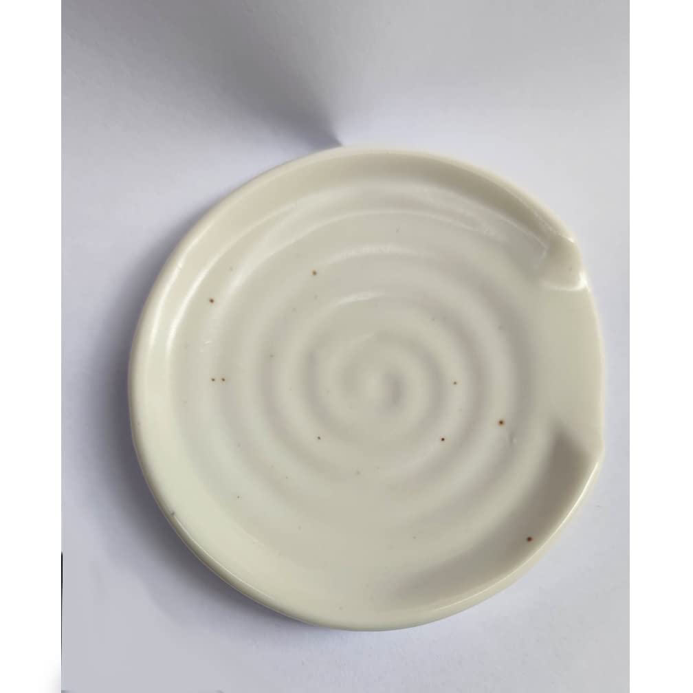 Ceramic Spoon Rest for kitchen, 3.9 Inches Spoon Holder for Stove Top, Coffee Spoon Rest, Spoon Cradle,Kitchen Accessories for Utensils-1