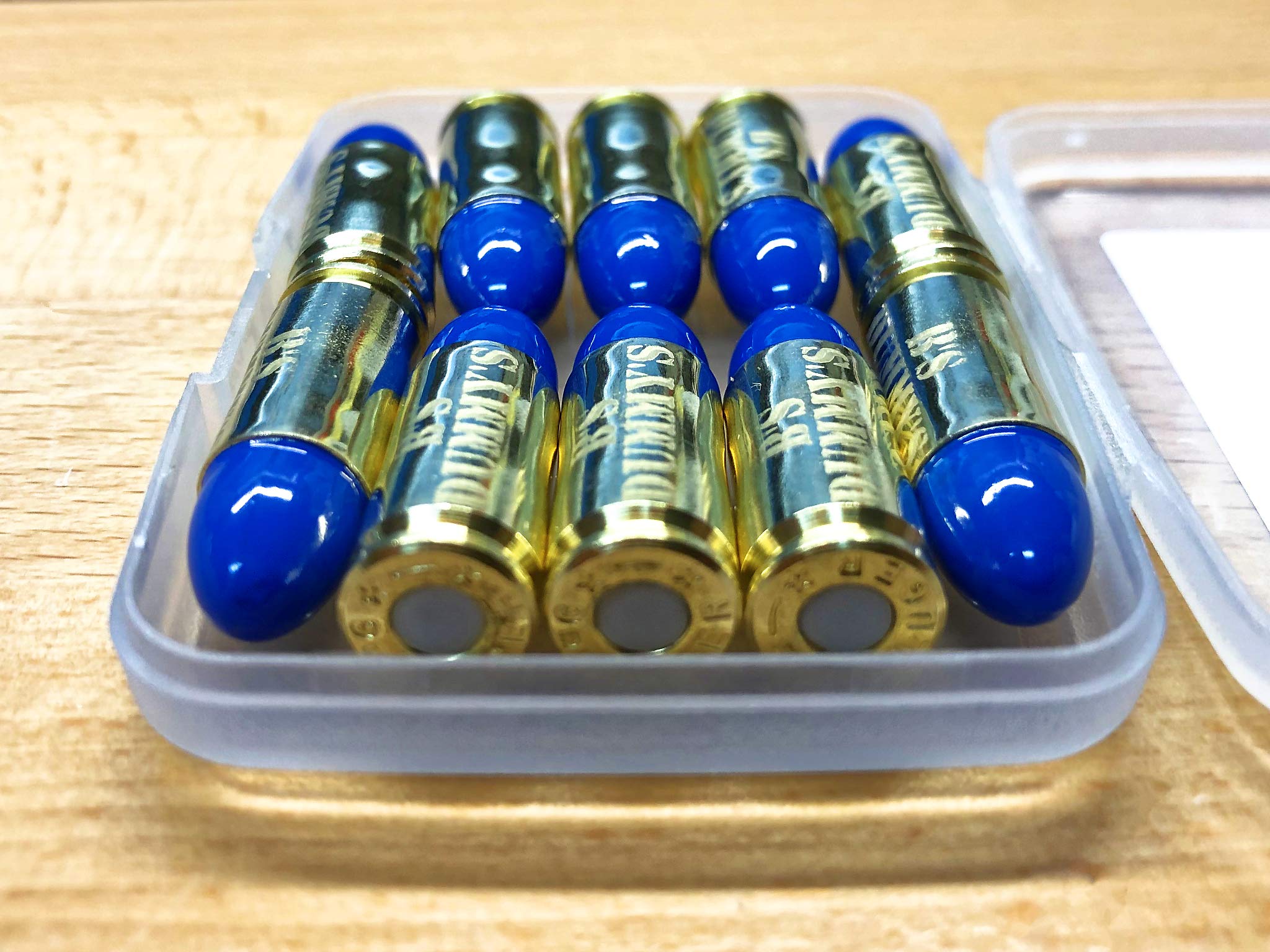 B's Dry Fire Snap Caps - A.K.A. B's Dummy's - Dummy 9mm Luger Training Caps (10 Pack) (Blue Brass)