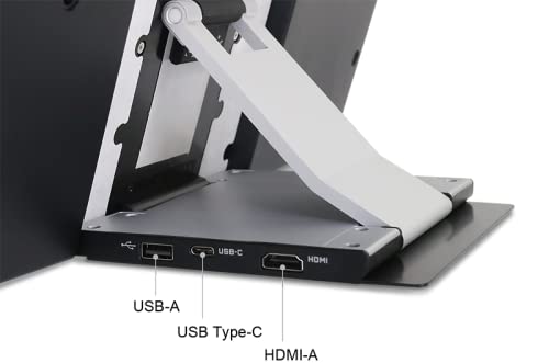 Gechic 2101H 21.5" Portable Travel Monitor 1080p HDMI, USB-C Docking Power Delivery for Laptop/MacBook/Switch/Smartphone Fast Charge 45 W, Dual Video Interface, 2W Speaker with Protective Travel Bag