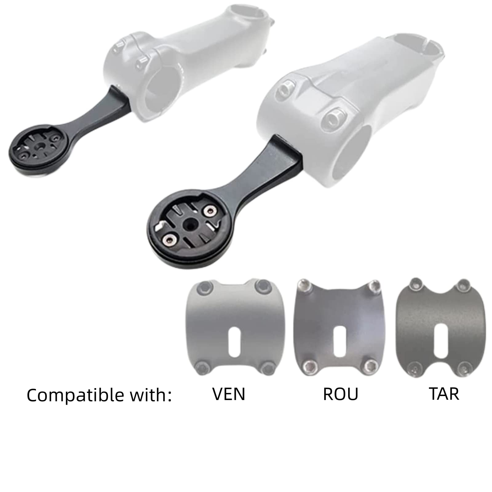 Bike Computer Mount Bracket Set Compatible with Garmin/G/G+/Wahoo/Bryton for Specialized S-Works VENGE Sl7 Stem Bike GPS Adapter Combo Kit