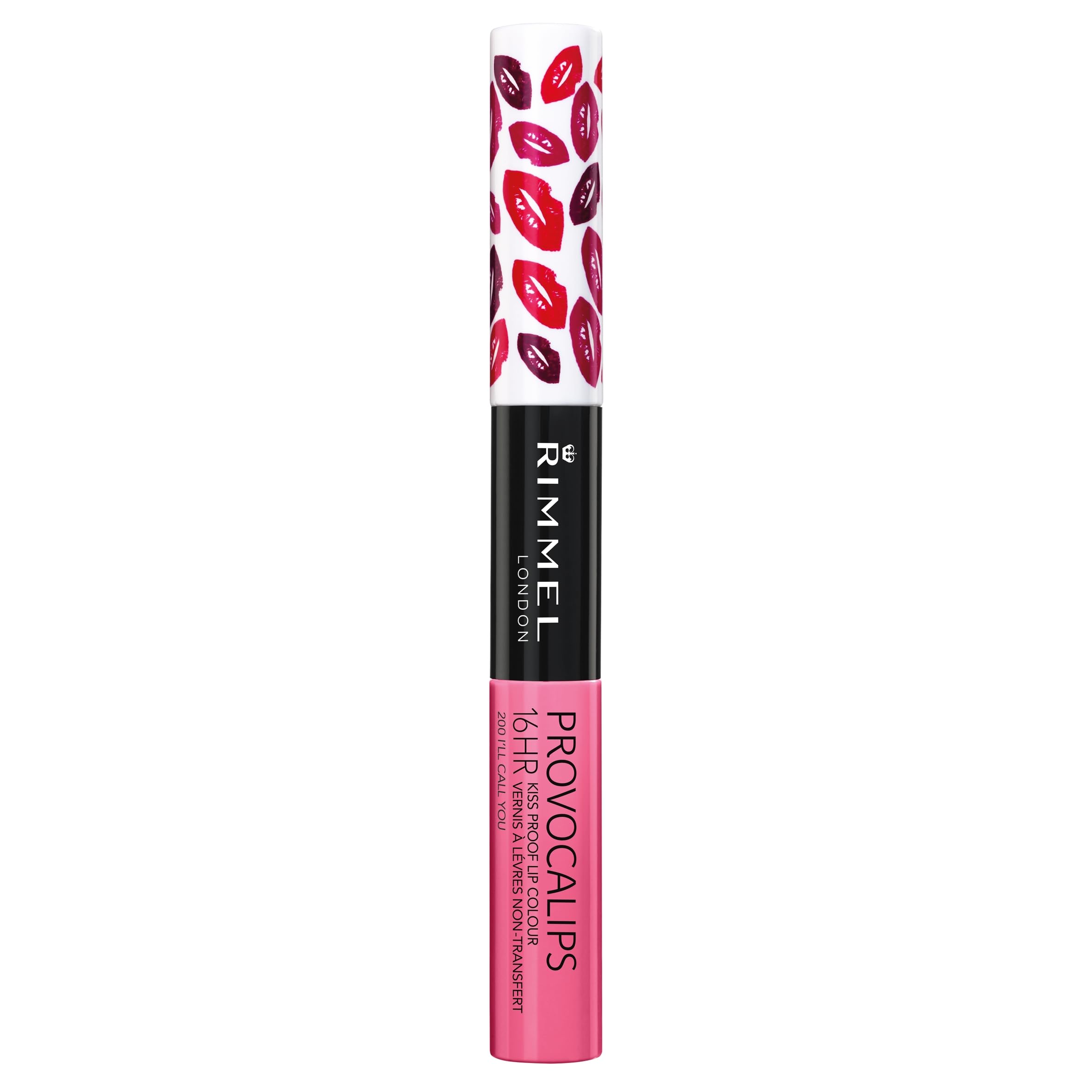 Rimmel London Provocalips 16hr Kiss-Proof Lip Color - Two-Step Liquid Lipstick to Lock in Color and Shine - 200 I'll Call You, .14 fl.oz.