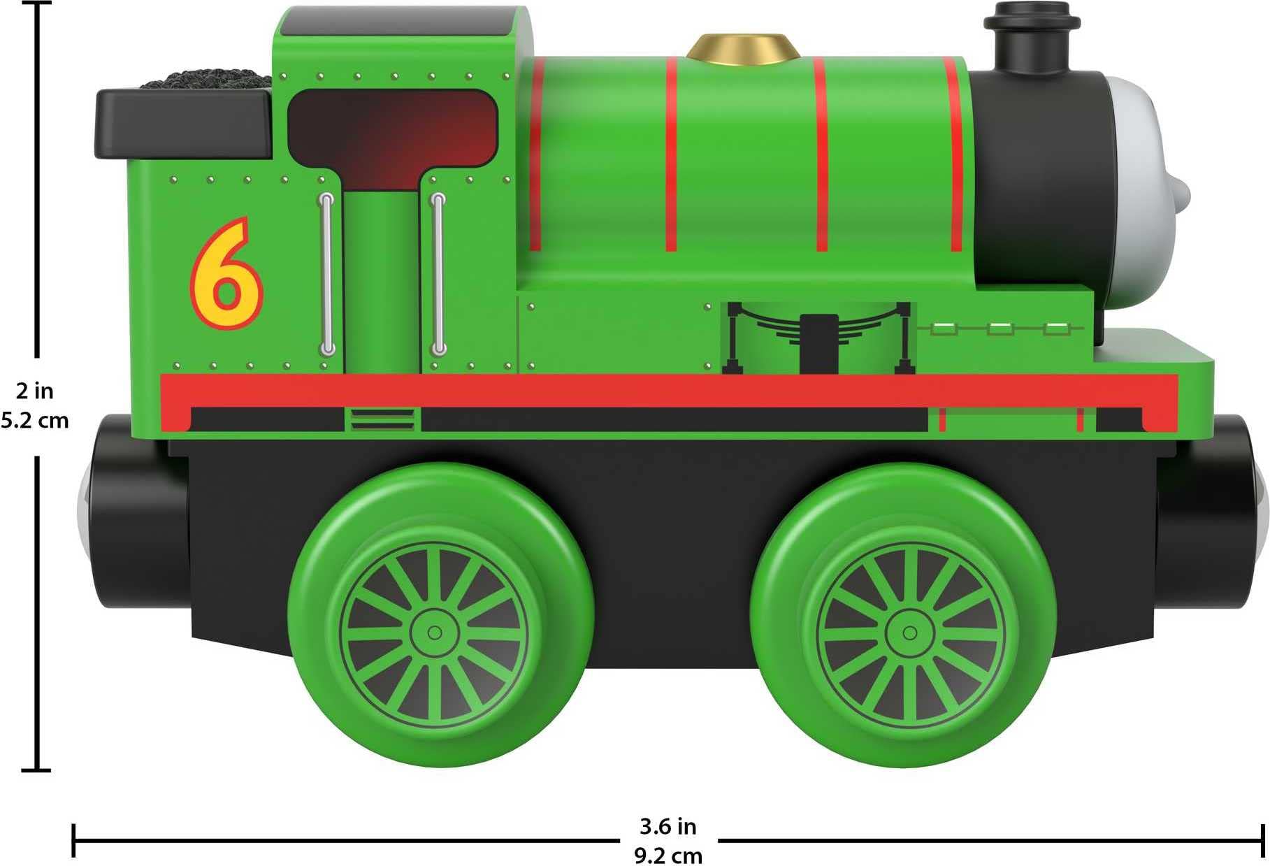 Thomas & Friends Wooden Railway Toy Train Percy Push-Along Wood Engine for Toddlers & Preschool Kids Ages 2+ Years (Amazon Exclusive)