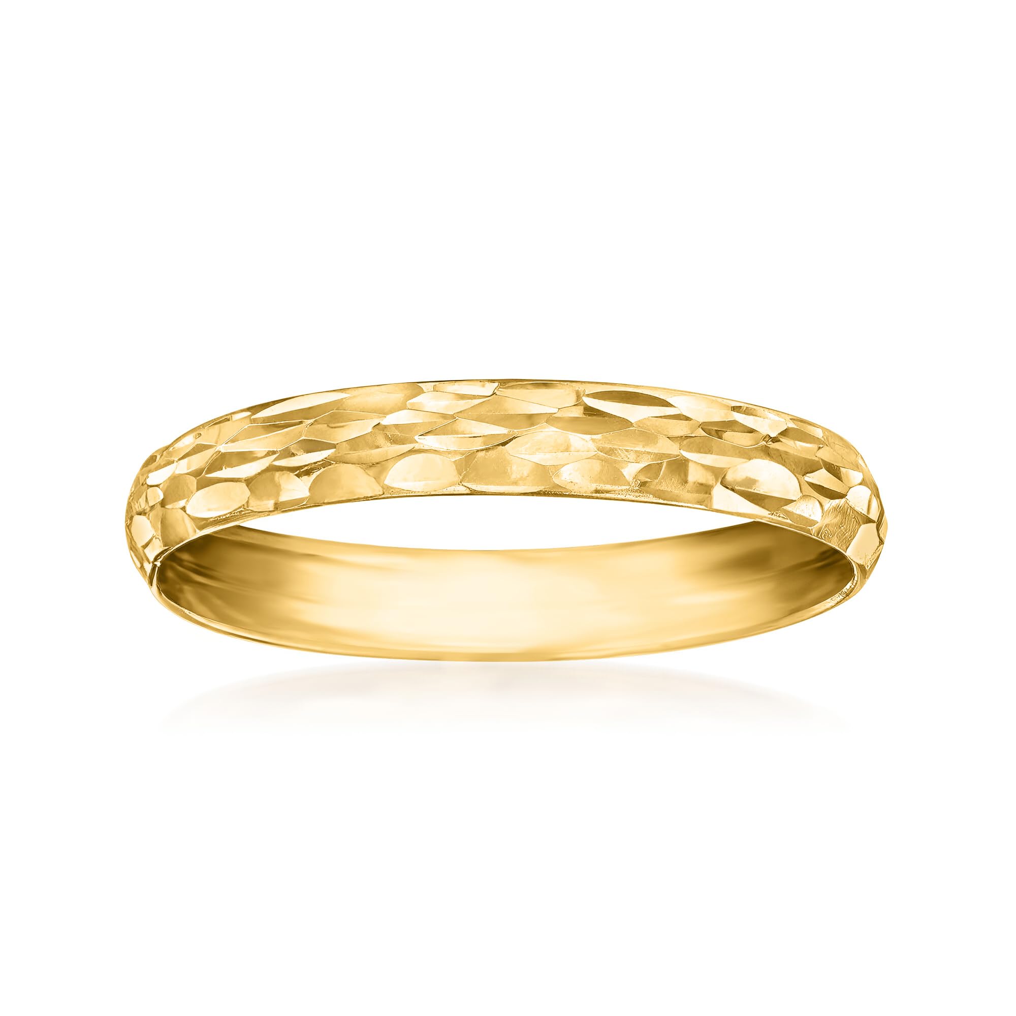 Canaria 10kt Yellow Gold Textured Ring. Size 8