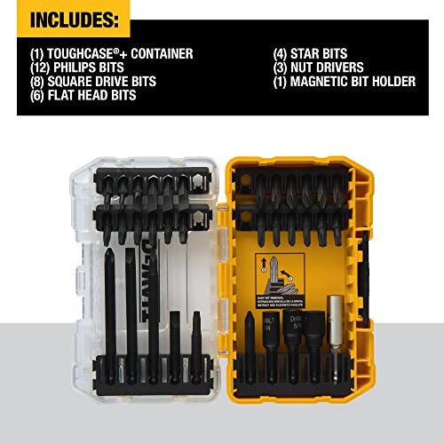 DEWALT Impact Driver, Screwdriver Bit Set, 34-Piece (DW2153)