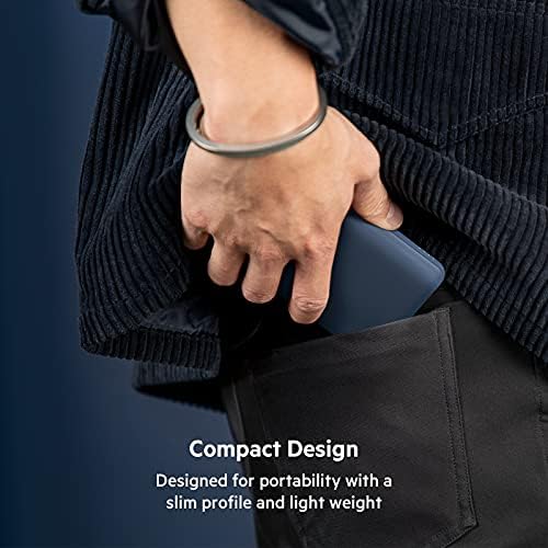 Belkin BoostCharge USB-C Portable Charger 10K Power Bank w/ 1 USB-C Port and 2 USB-A Ports & Included USB-C to USB-A Cable for iPhone 15, 15 Plus, 15 Pro, 15 Pro Max, Samsung Galaxy S24 & More - Blue